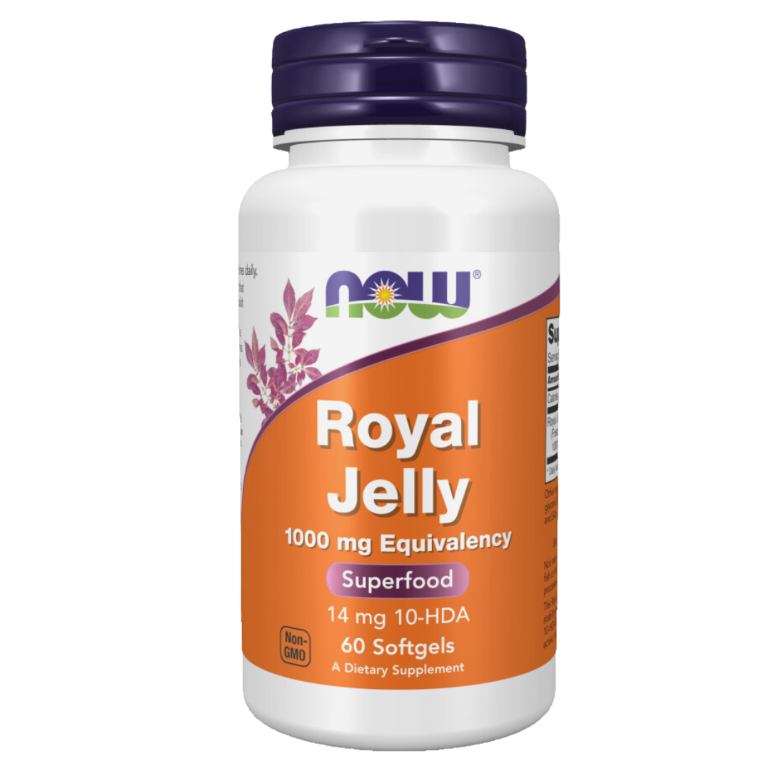 NOW Royal Jelly 1000mg 60caps – Salt of the Earth