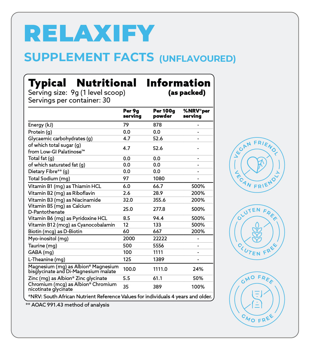 Relaxify-Unflavoured- 300g – Salt of the Earth